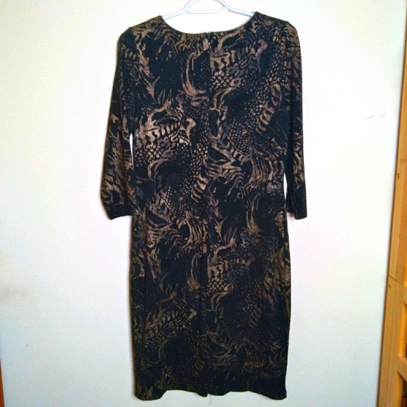 Michael Tyler | Dresses | Michael Tyler Black Dress With Metalic Gold ...